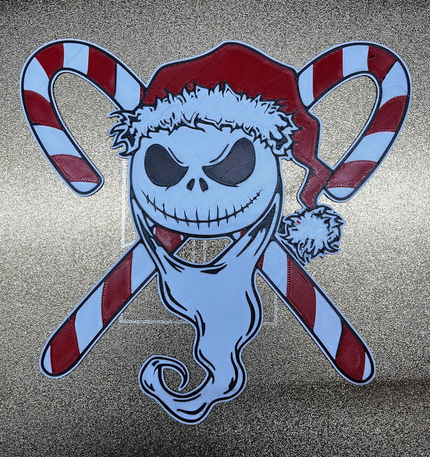 Decorațiune de perete de Crăciun "Jack Skellington" - SICIP BuildX Printing